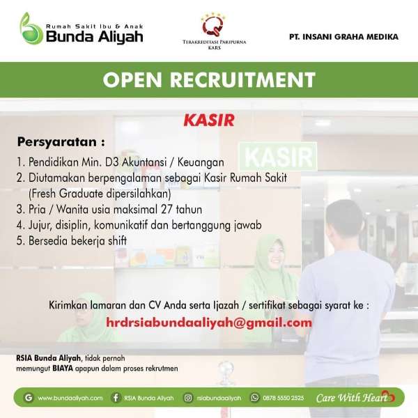 Lowongan Kasir Jakarta Timur | AtmaGo