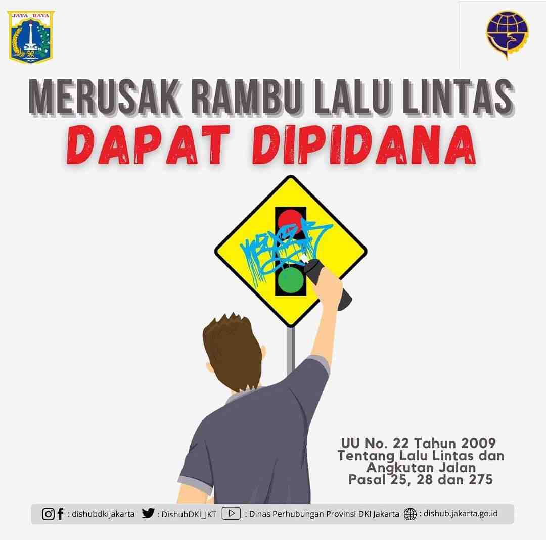 Merusak Rambu Lalu Lintas Dapat Dipidana | AtmaGo