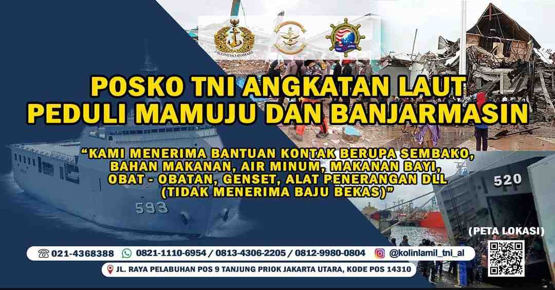 Posko TNI Angkatan Laut Peduli Mamuju Dan Banjarmasin | AtmaGo