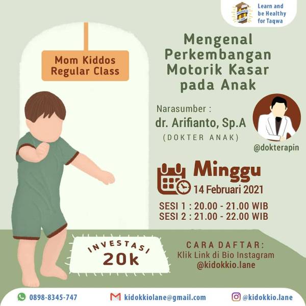 Webinar Parenting: Mengenal Perkembangan Motorik Kasar Pada Anak | AtmaGo