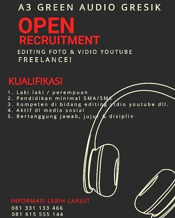 Lowongan Editor Foto dan Video Freelance Gresik | AtmaGo