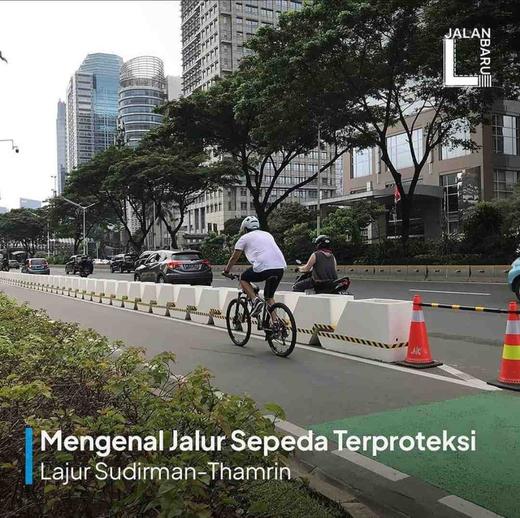 Mengenal Jalur Sepeda Terproteksi, Lajur Sudirman-Thamrin | AtmaGo