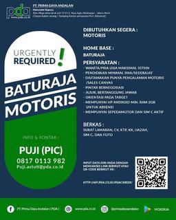 Sales Motoris Baturaja | AtmaGo