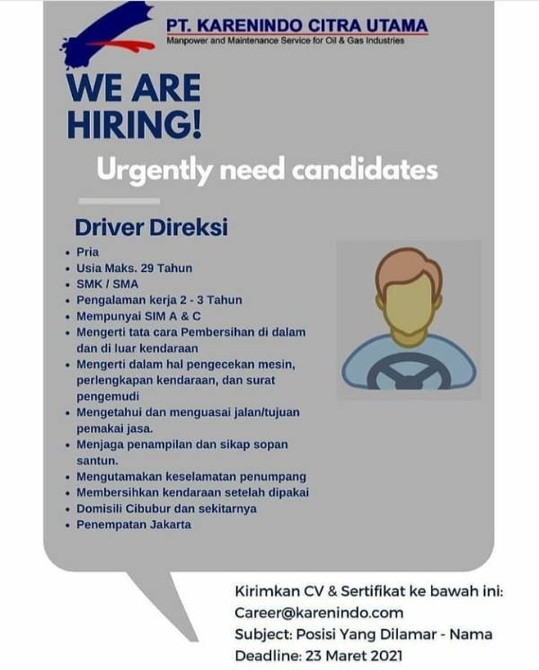 Driver Direksi Jakarta Timur | AtmaGo