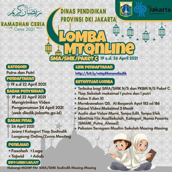 Lomba MTQ Online Tingkat SMA | AtmaGo
