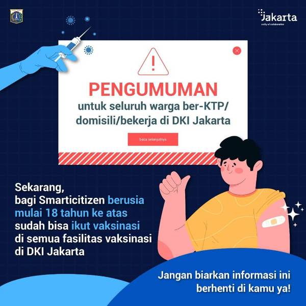 Syarat Penerima Vaksin Usia 18 Tahun Dki Jakarta Atmago