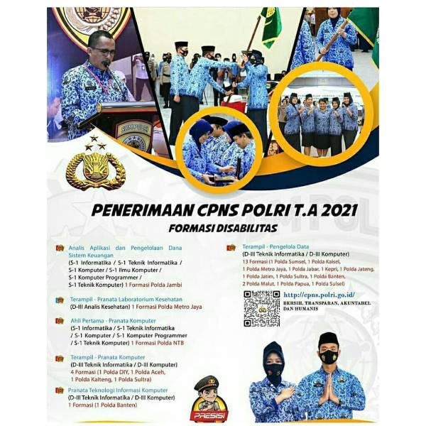 CPNS POLRI 2021 Segera Dibuka, Berikut Bocoran Formasinya | AtmaGo