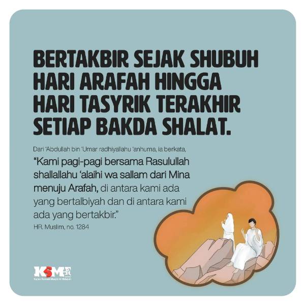 Bertakbir Sejak Shubuh Hari Arafah Hingga Hari Tasyrik Terakhir Setiap ...