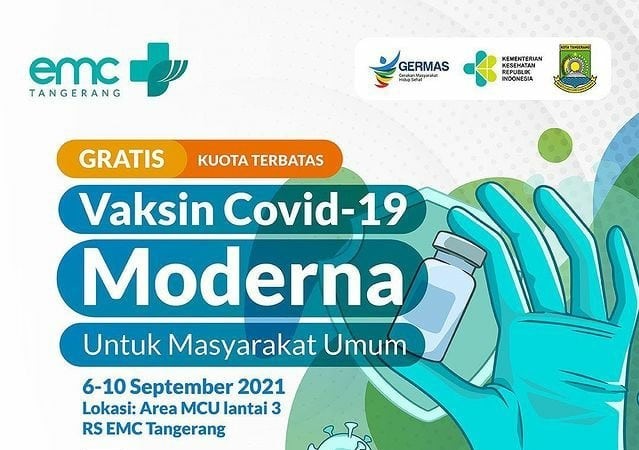 Vaksinasi COVID-19 RS EMC Tangerang (6-10 September 2021) | AtmaGo