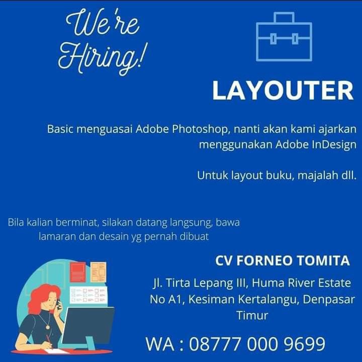 Lowongan Desain Layouter | AtmaGo