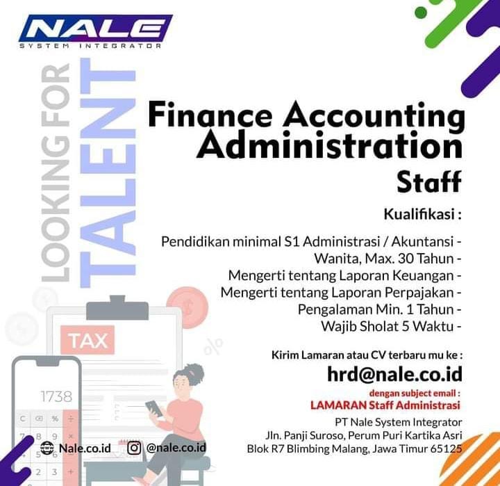 Finance Accounting / Administration Staff | AtmaGo