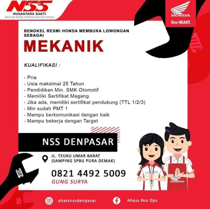 Mekanik Montir Motor | AtmaGo