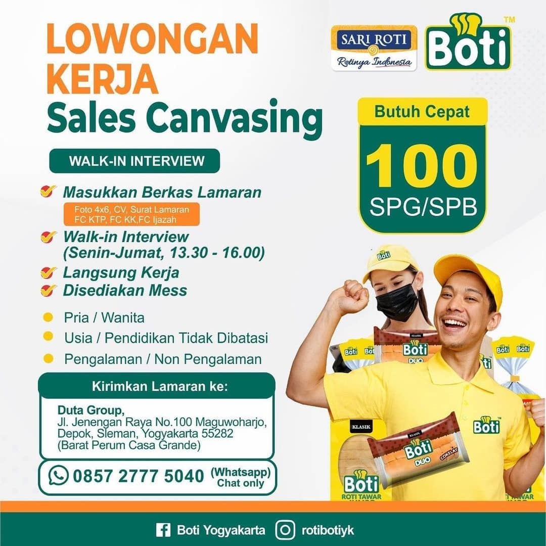 Sales SPG/SPB Roti | AtmaGo