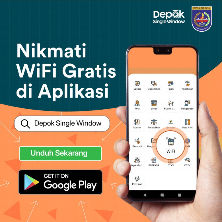 Cara Aktivasi Layanan WiFi Gratis Depok Single Window | AtmaGo