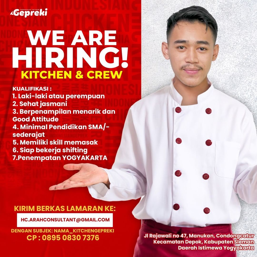 Lowongan KITCHEN CREW AtmaGo Lowongan KITCHEN CREW AtmaGo