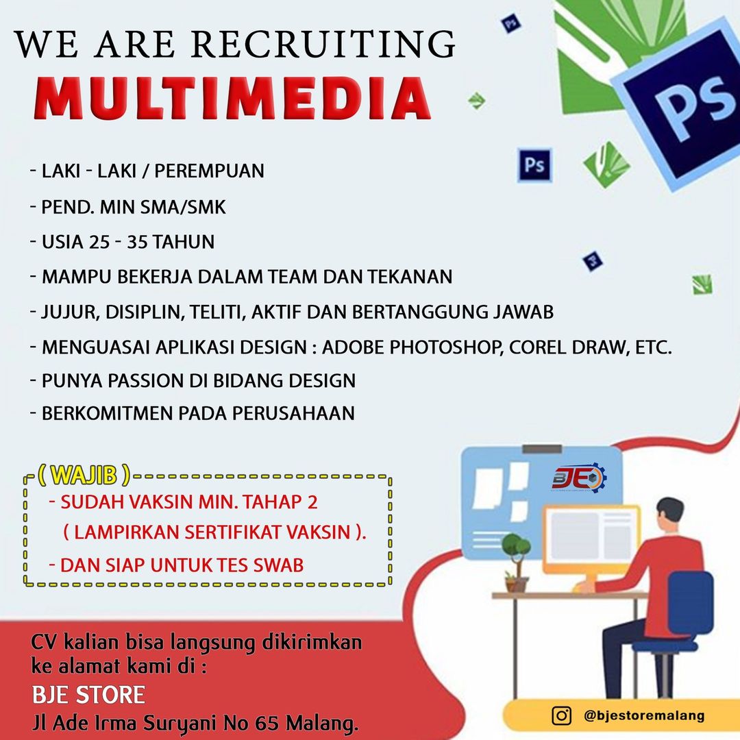 Lowongan Admin Multimedia Malang | AtmaGo