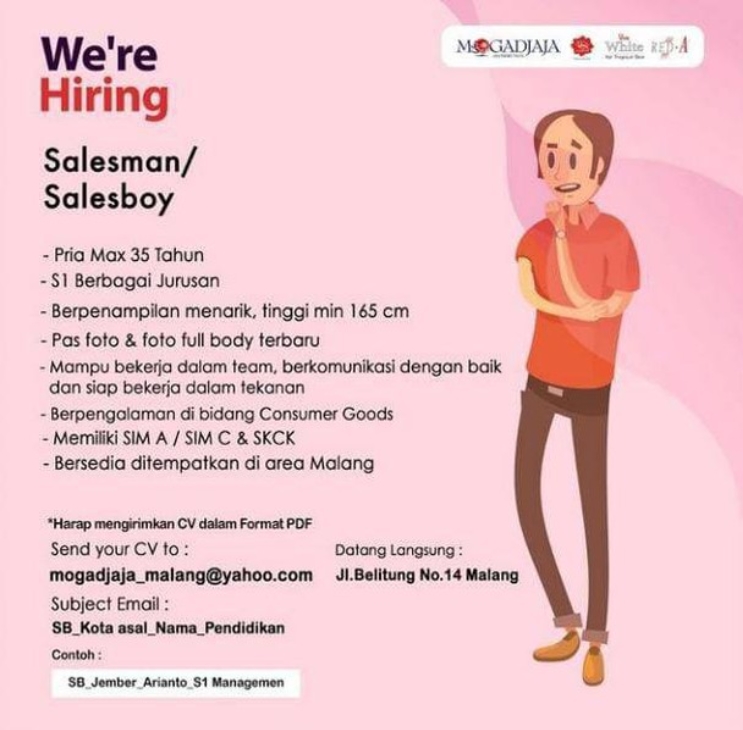Lowongan Salesman / Salesboy | AtmaGo