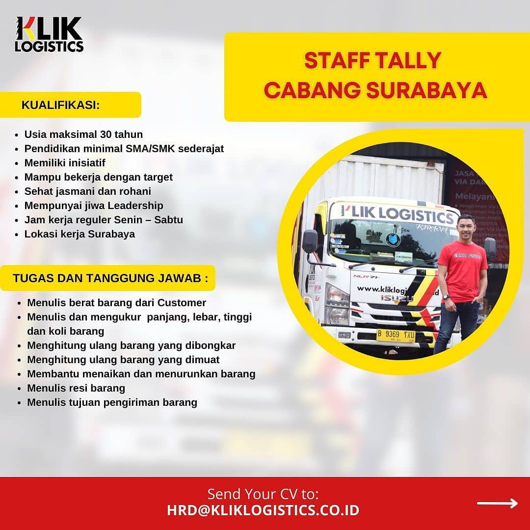 Lowongan Staff Tally Gudang | AtmaGo