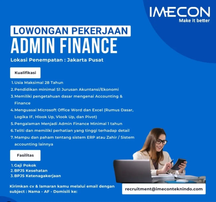 Lowongan ADMIN FINANCE | AtmaGo
