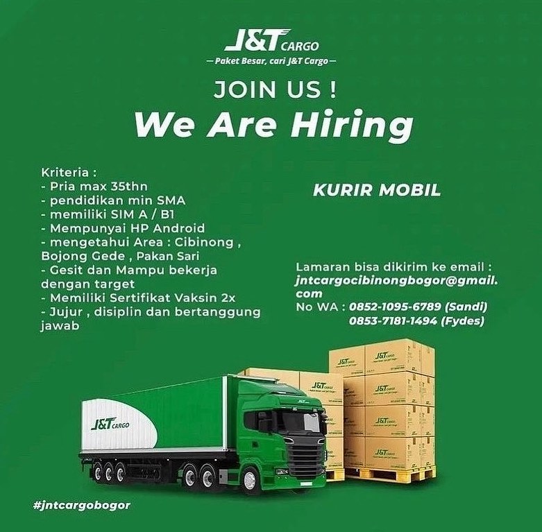 Kurir Mobil J&T Cargo Bogor | AtmaGo