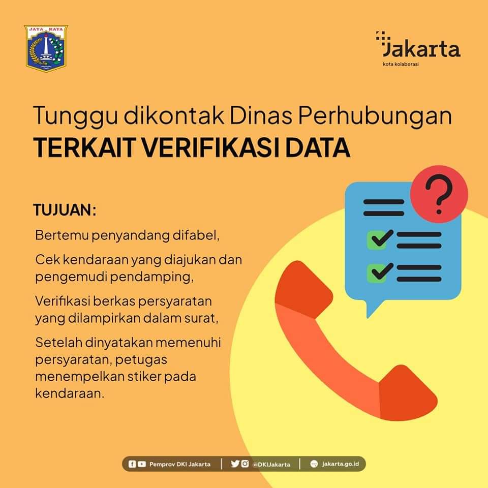 Stiker Khusus Difabel Bebas Ganjil Genap | AtmaGo