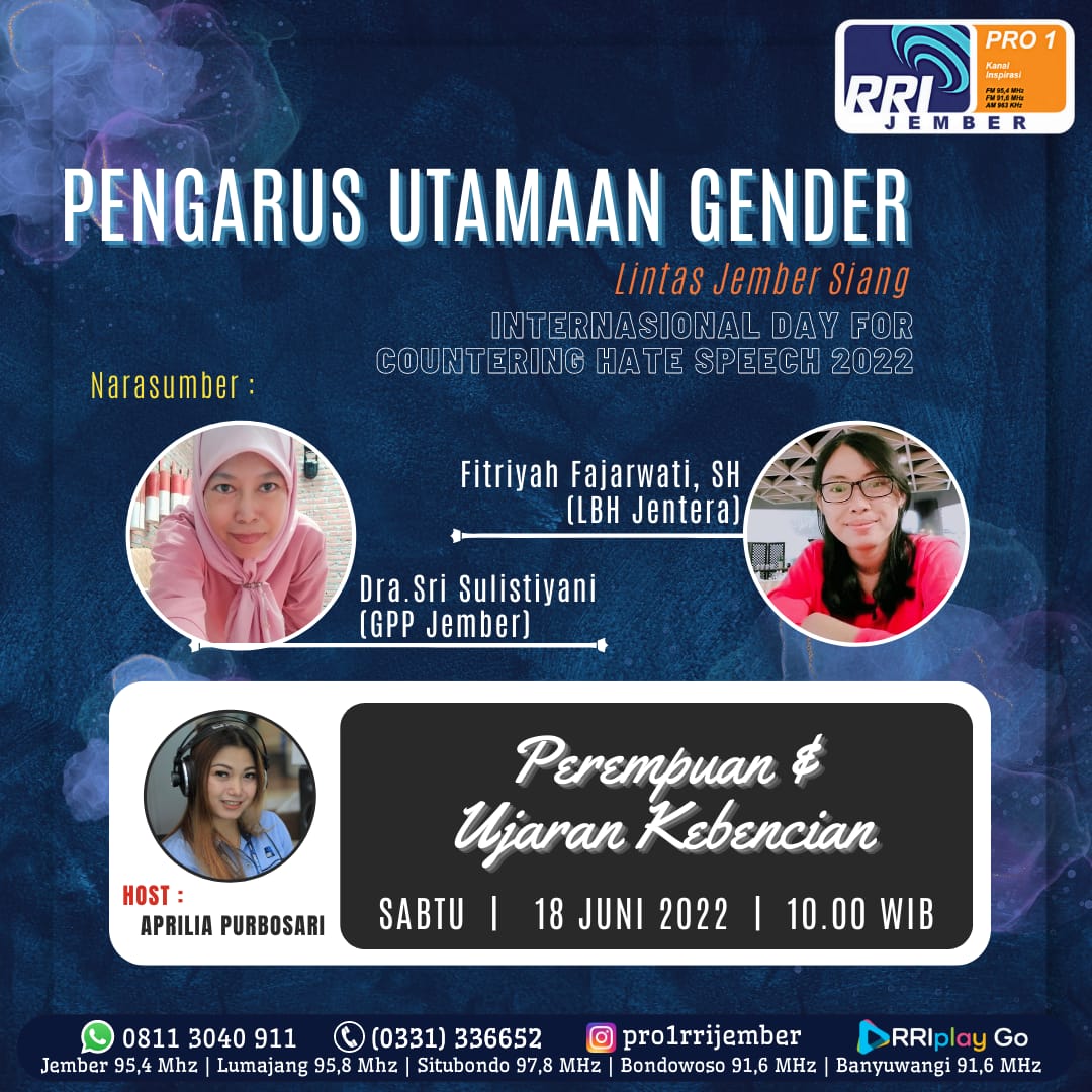 LGPP Jember Talkshow di RRI Jember untuk Menyerukan Hentikan Ujaran ...