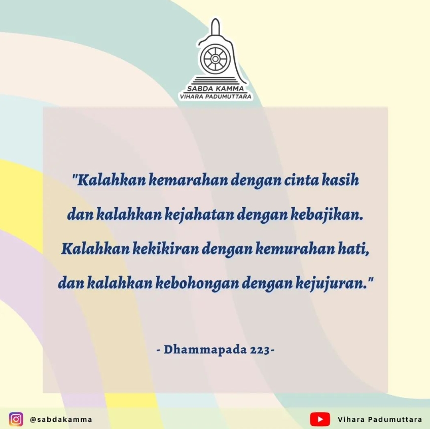 Warta Dhamma: Dhammapada 223 - Cinta Kasih dan Kebajikan | AtmaGo