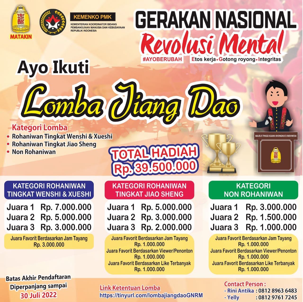 Genta Rohani Khonghucu: Lomba Jiang Dao (Khotbah) Diperpanjang Hingga ...