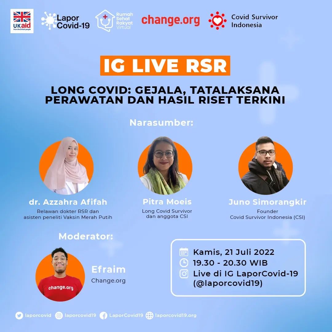 Live IG COVID-19: Long COVID - Gejala, Tatalaksana Perawatan, dan Hasil ...