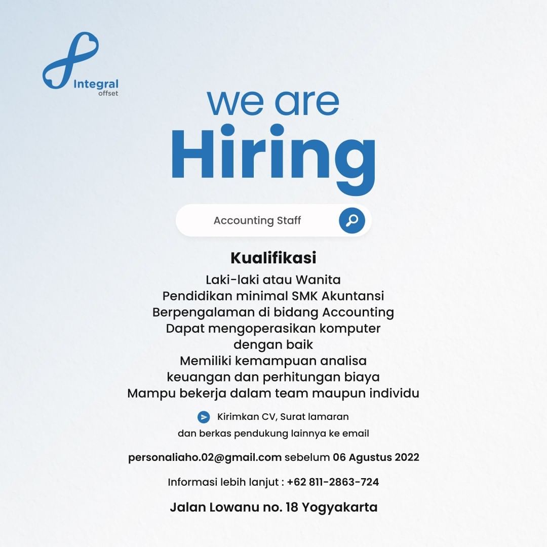 Accounting Staff | AtmaGo