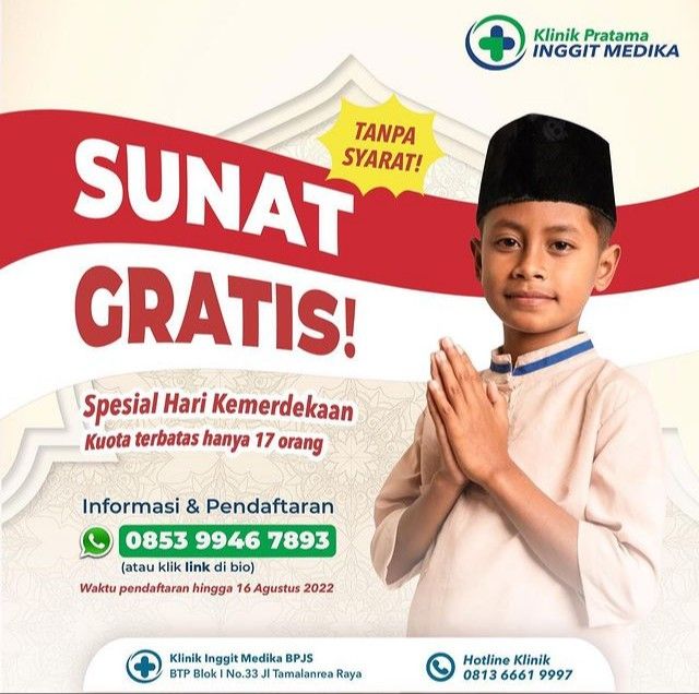 SUNAT GRATIS! Spesial Hari Kemerdekaan | AtmaGo