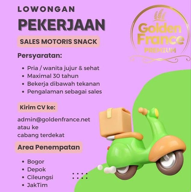 SALES MOTORIS SNACK | AtmaGo