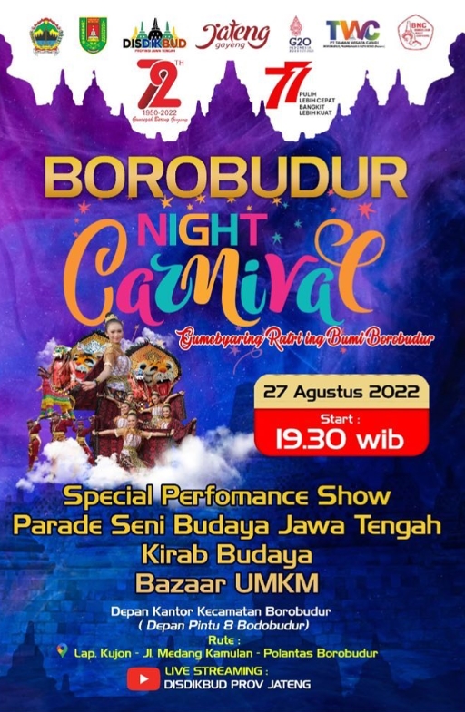 Panggung Seni dan Budaya Jateng: Borobudur Night Carnival | AtmaGo