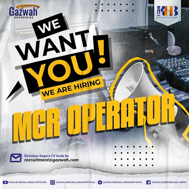 MASTER CONTROL ROOM (MCR) OPERATOR | AtmaGo