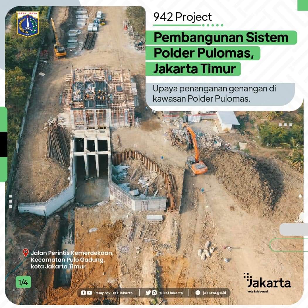 942 Project : Pembangunan Sistem Polder Pulomas, Jakarta Timur | AtmaGo