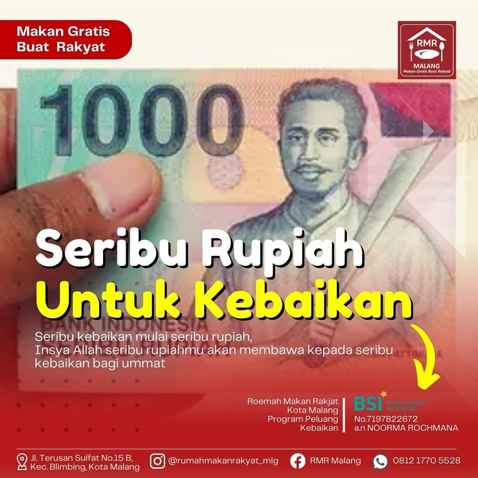 SERIBU RUPIAH UNTUK KEBAIKAN | AtmaGo
