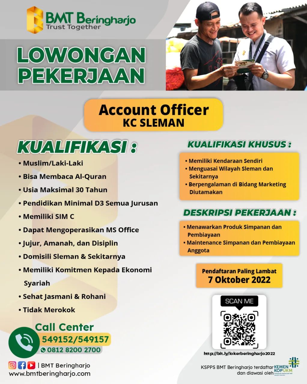 Account Officer BMT Beringharjo | AtmaGo