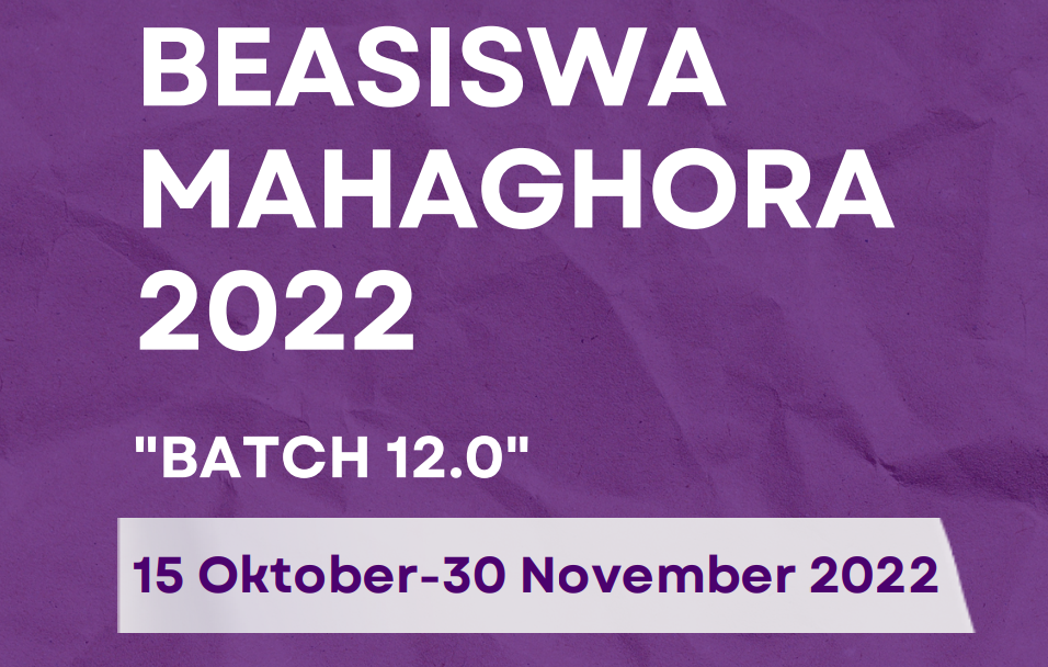 Beasiswa Mahaghora 2023 | AtmaGo
