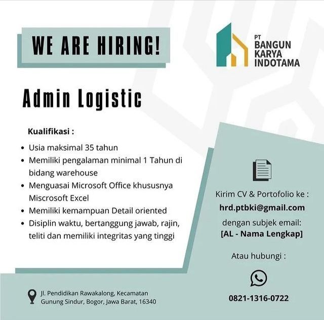 ADMIN LOGISTIC | AtmaGo