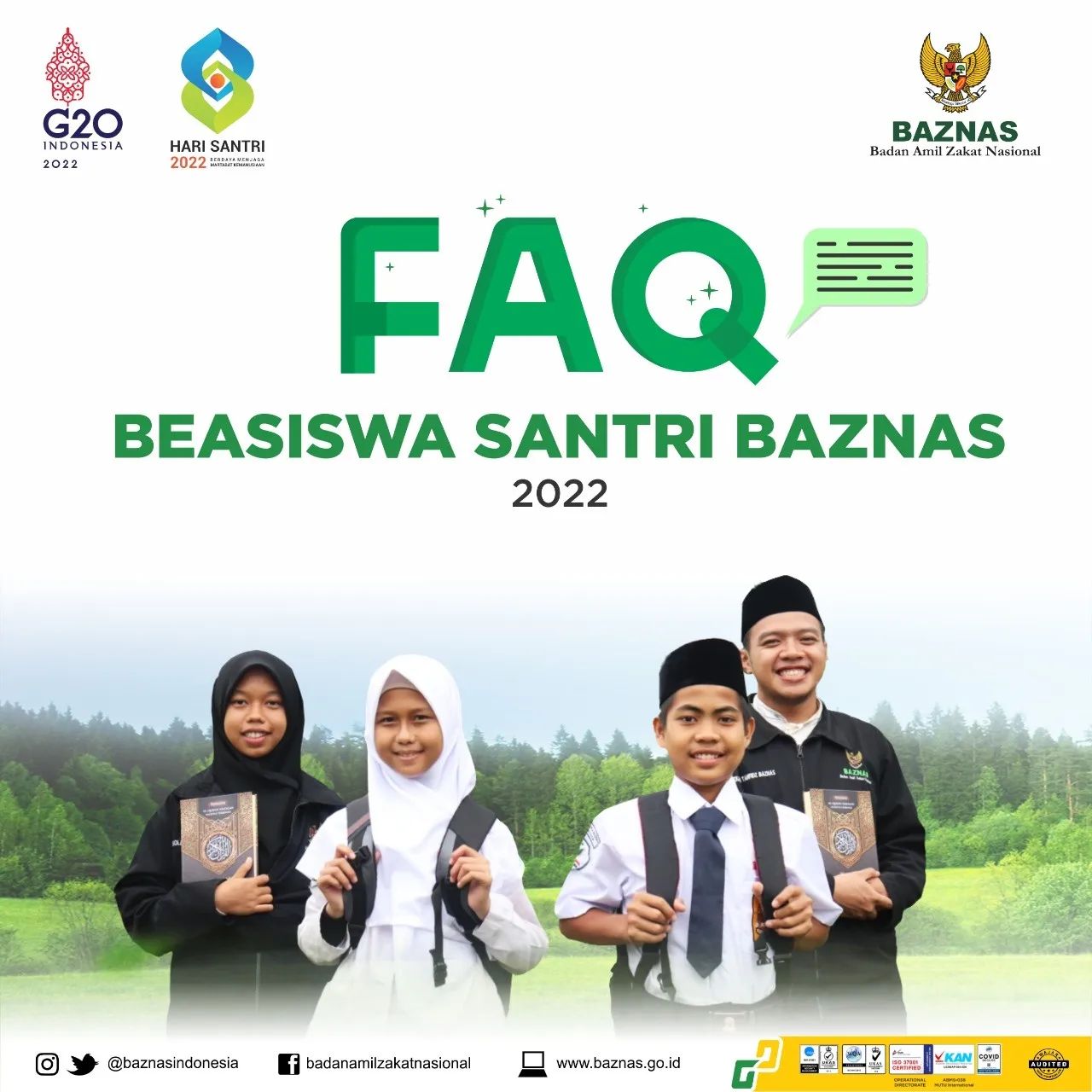 FAQ Beasiswa Santri BAZNAS 2022 | AtmaGo