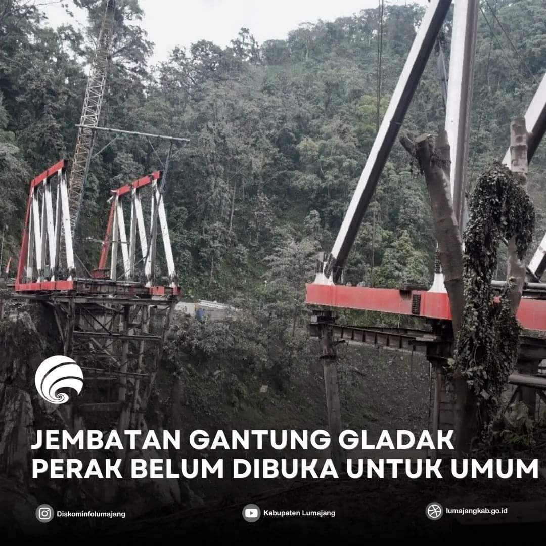 JEMBATAN GANTUNG GLADAK PERAK BELUM DIBUKA UNTUK UMUM | AtmaGo