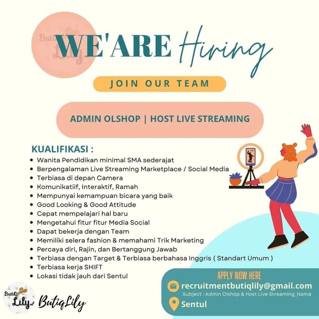 ADMIN OLSHOP | HOST LIVE STREAMING | AtmaGo