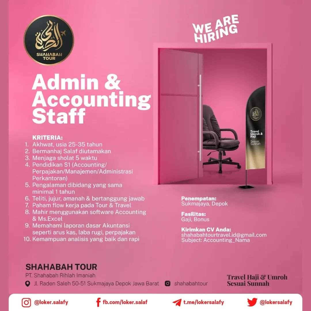 ADMIN & ACCOUNTING STAFF | AtmaGo