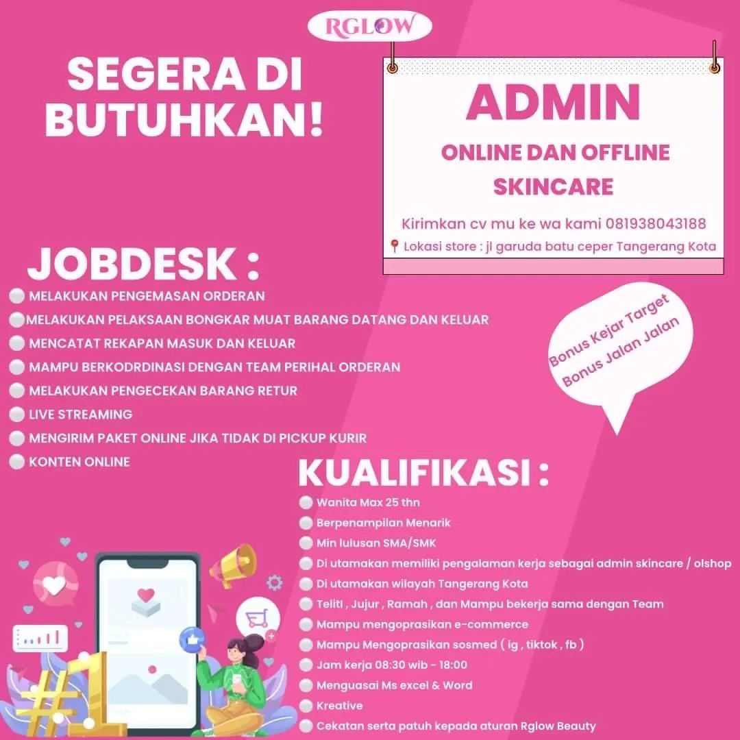 ADMIN ONLINE DAN OFFLINE SKINCARE | AtmaGo