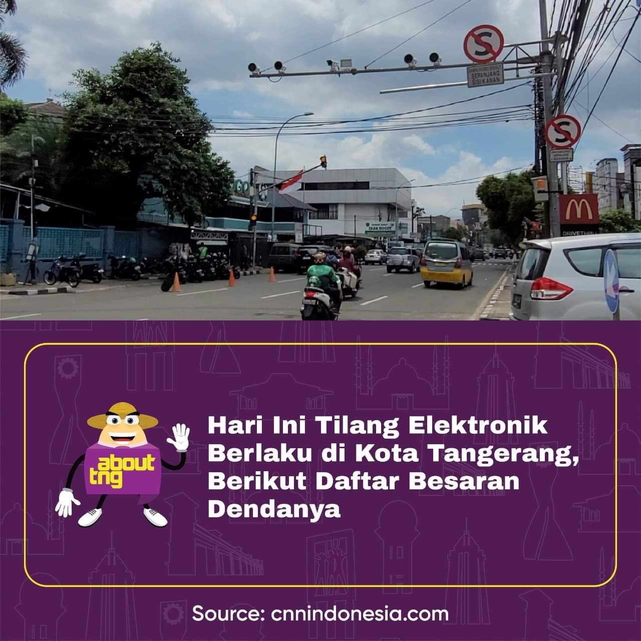 Hari Ini Tilang Elektronik Berlaku Di Kota Tangerang, Berikut Daftar Besaran Dendanya | AtmaGo