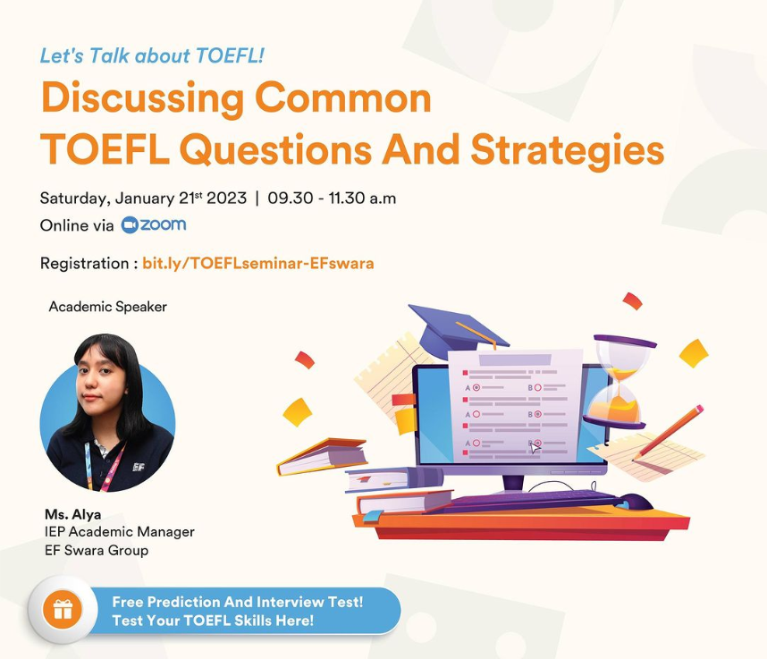 Webinar TOEFL: Discussing Common TOEFL Questions and Strategies | AtmaGo