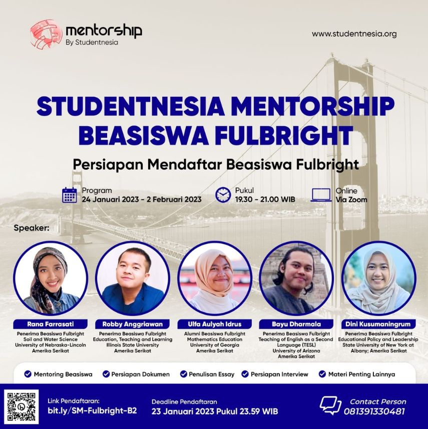Webinar Beasiswa: Persiapan Mendaftar Beasiswa Fulbright | AtmaGo