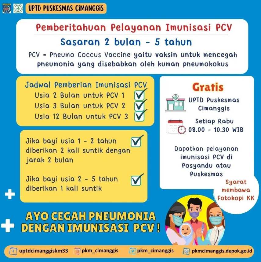 Program Imunisasi Vaksin PCV untuk Bayi di bawah 12 Bulan | AtmaGo