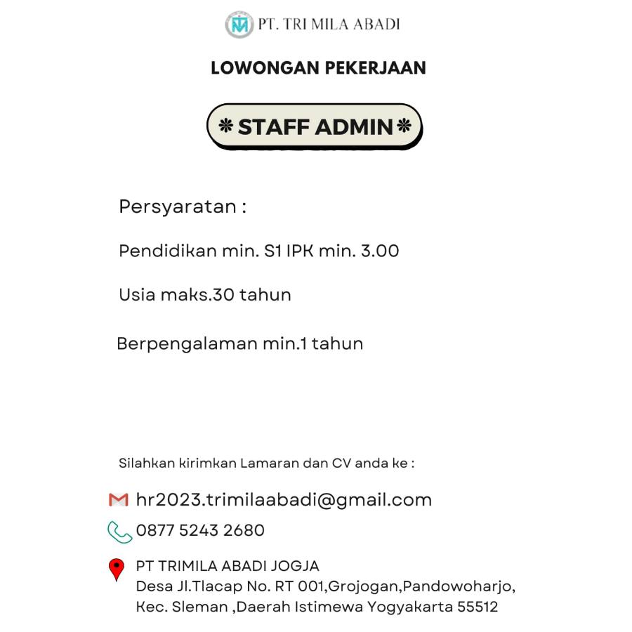 STAFF ADMIN | AtmaGo