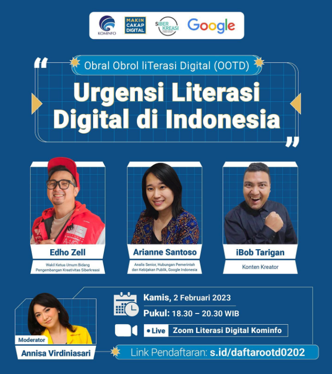 Zoominar: Urgensi Literasi Digital di Indonesia | AtmaGo